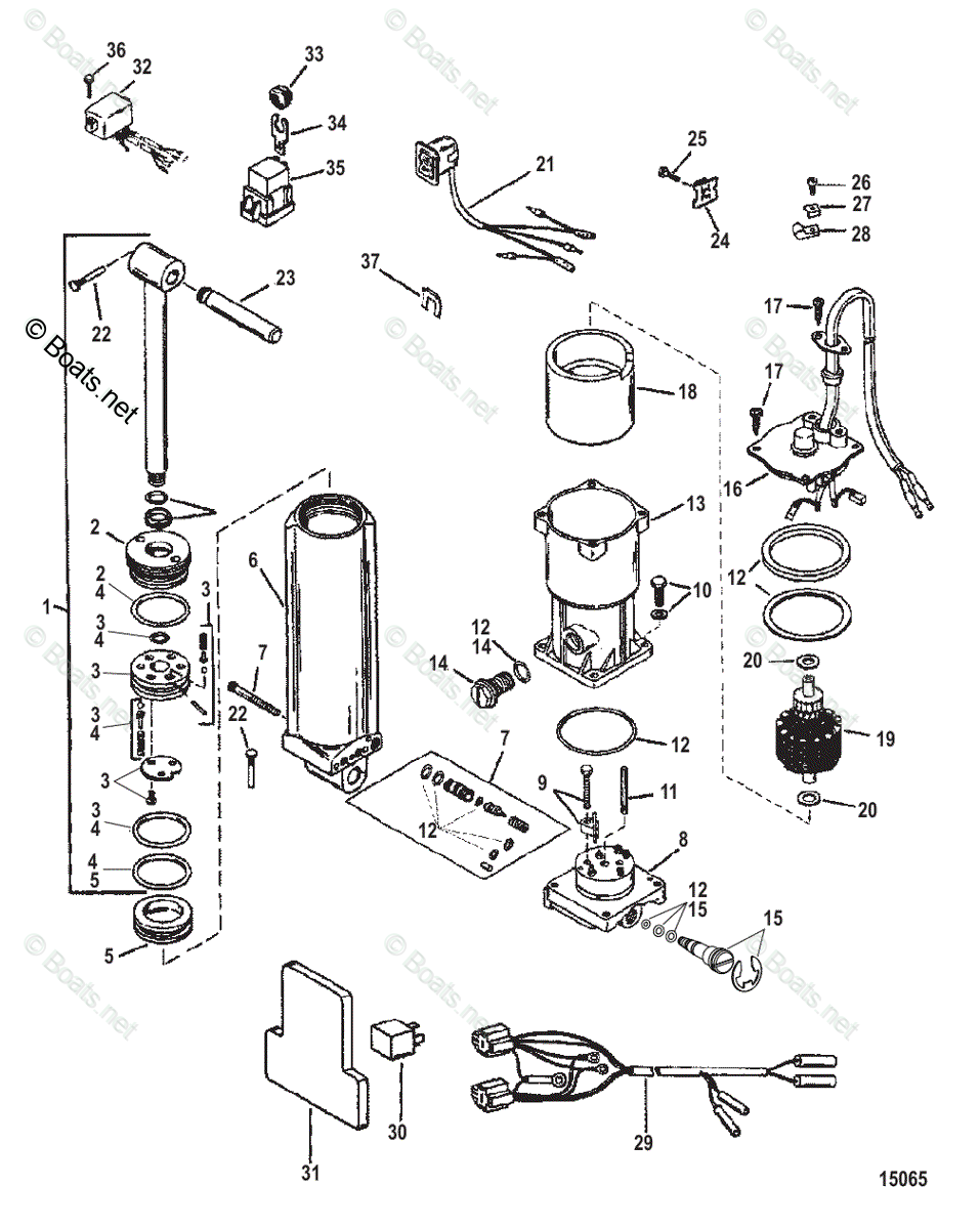 Mercruiser Rigging Parts & Accessories Trim - Tilt - Lift Systems and ...