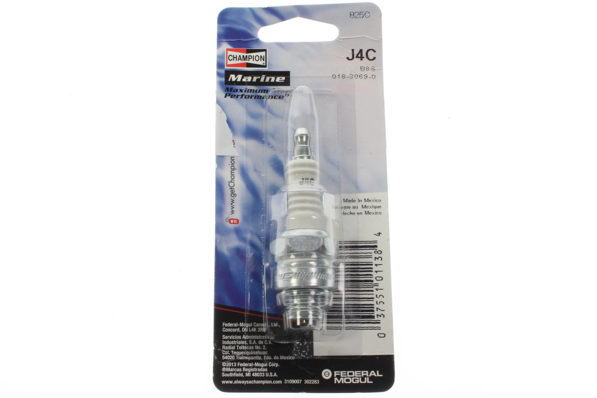 JOHNSON OEM SPARK PLUG CHAMPION J4J. WE RECOMMEND CHAMPION, AUTO-LITE ...