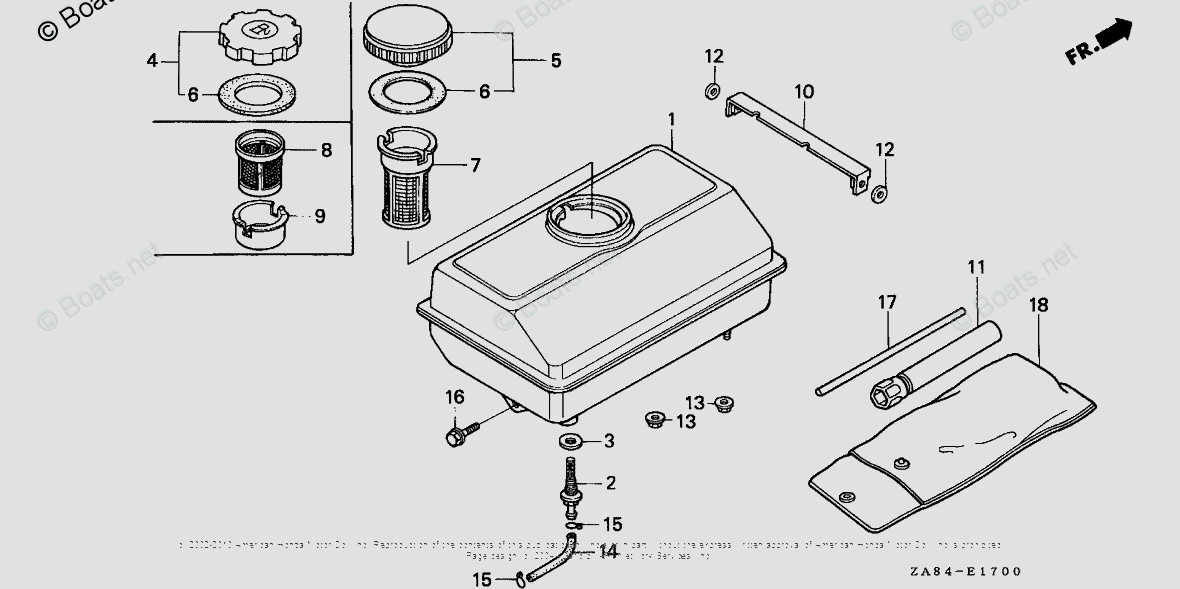 Honda Generators EG650 A-A VIN# G100-2000001 TO G100-2424874 OEM Parts ...