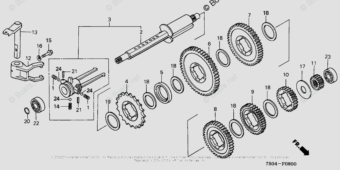 Honda Lawn Tractors HT3810 SA VIN# HT3810-5000034 TO HT3810-5099999 OEM ...