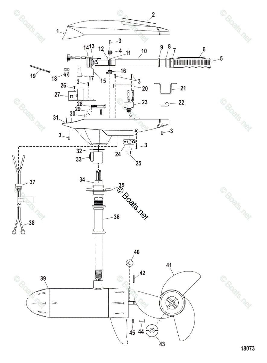 Motorguide Trolling Motor MotorGuide Fresh Water Series OEM Parts ...
