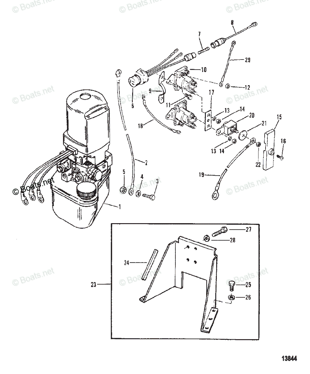 Mercruiser Sterndrive Outdrives OEM Parts Diagram for Hydraulic Pump ...