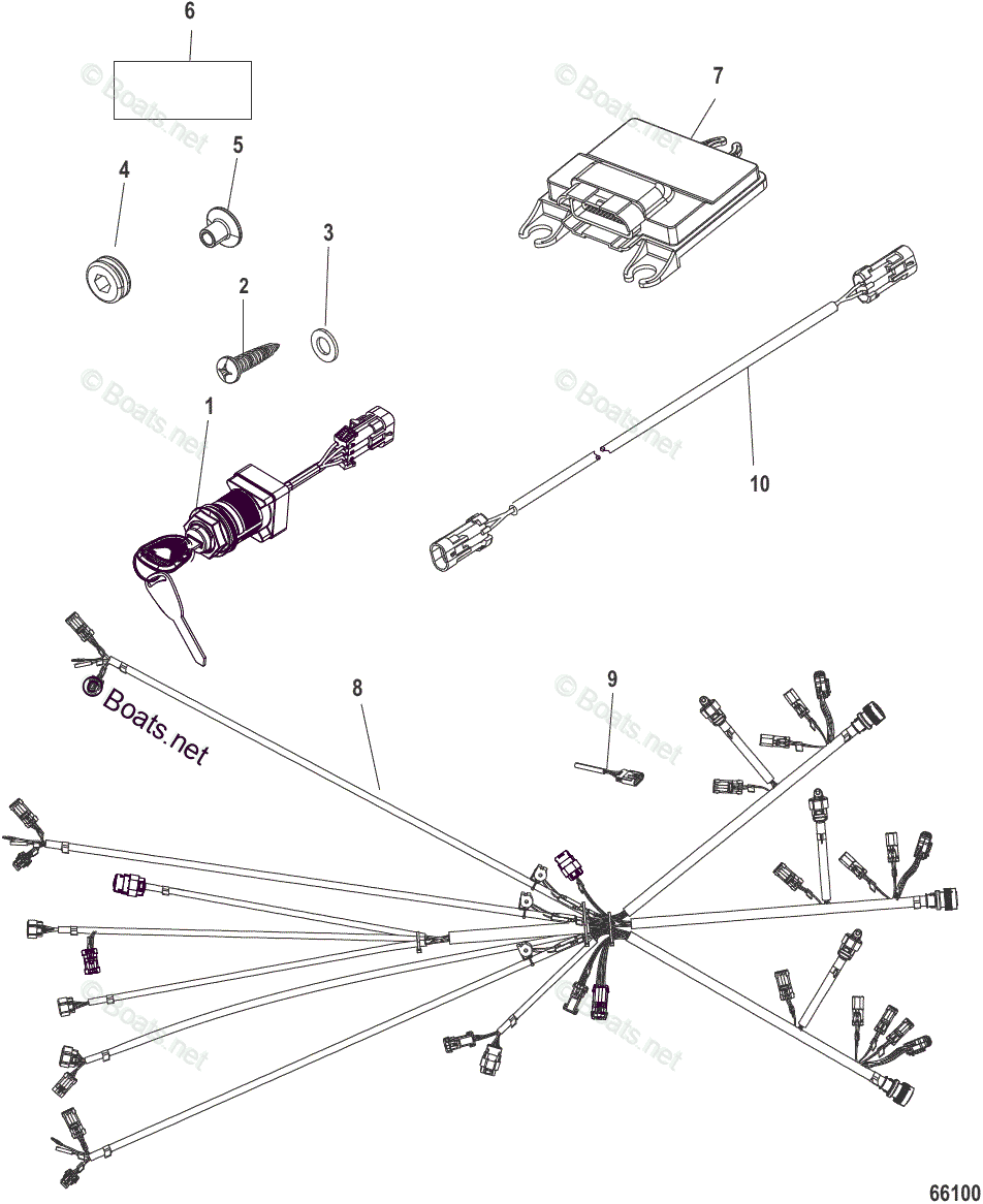 Mercury Rigging Parts & Accessories SmartCraft OEM Parts Diagram for ...