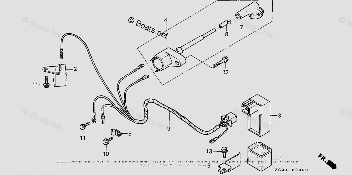 Honda Generators EX350 A-A VIN# ECC-1178333 OEM Parts Diagram for ...