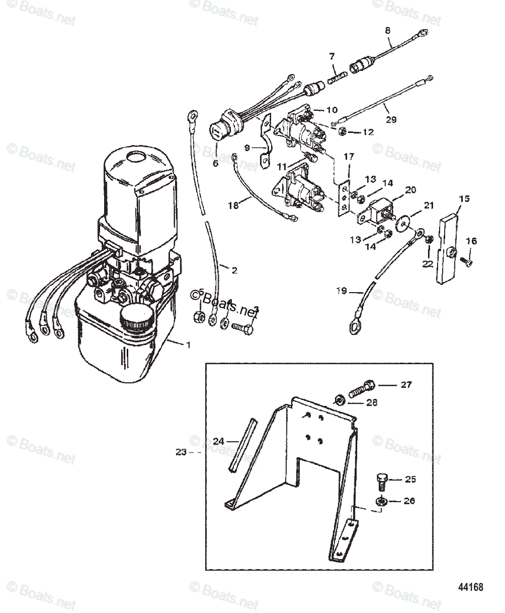 Mercruiser Sterndrive Outdrives OEM Parts Diagram for Hydraulic Pump ...