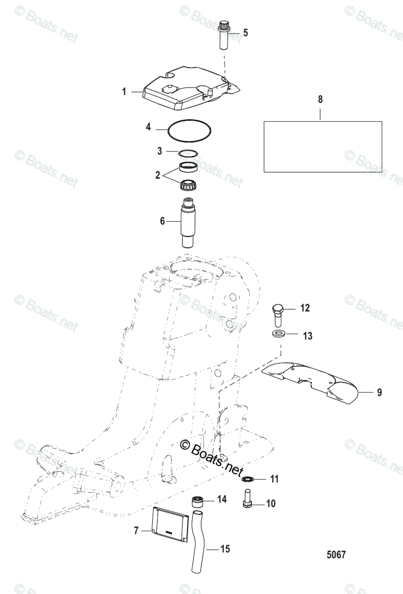 Mercruiser Sterndrive Outdrives OEM Parts Diagram for DRIVESHAFT ...