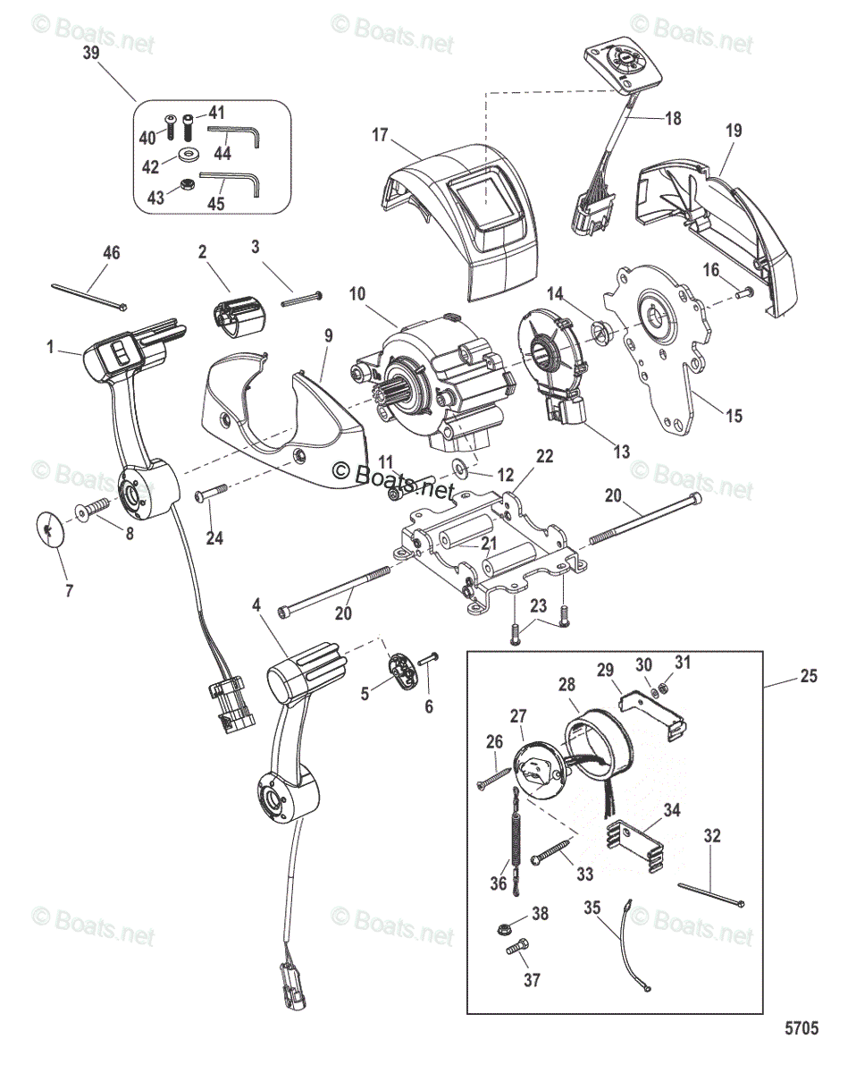 Mercury Rigging Parts & Accessories Remote Controls and Components OEM ...