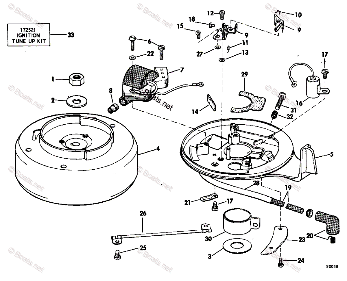 Johnson Outboard 1983 OEM Parts Diagram for MAGNETO | Boats.net