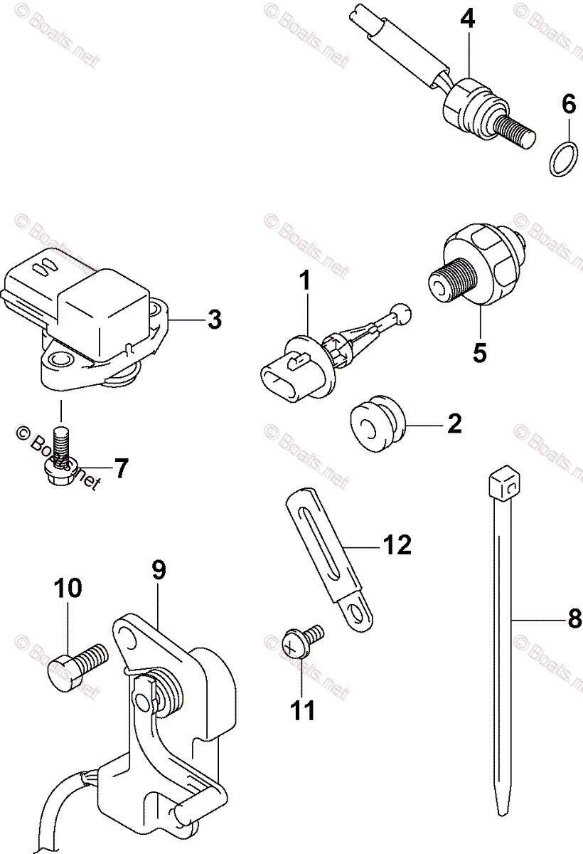 Johnson Outboard 2004 OEM Parts Diagram for Sensor Group | Boats.net