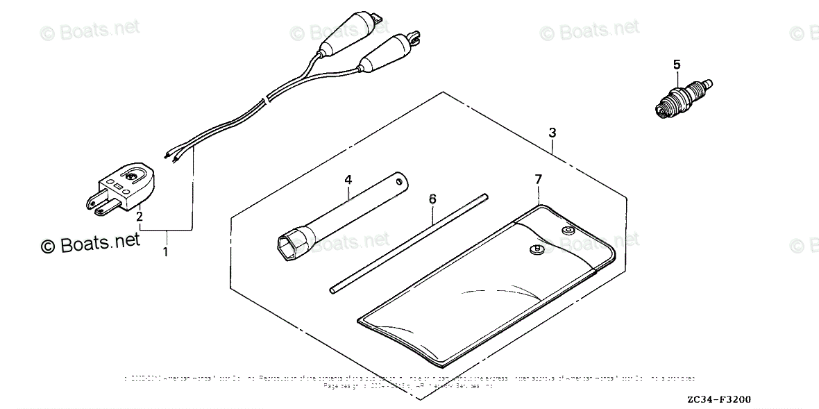 Honda Generators EX350 A-A VIN# ECC-1178333 OEM Parts Diagram for Tools ...