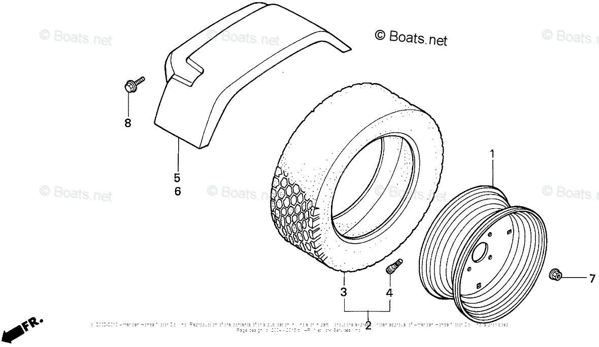 Honda Multi-Purpose Tractors H5518 NAC4-B VIN# TZAC-3600001 OEM Parts ...