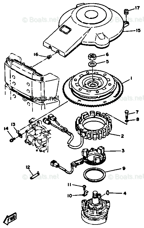 Yamaha Outboard 1991 OEM Parts Diagram for CDI Magneto | Boats.net