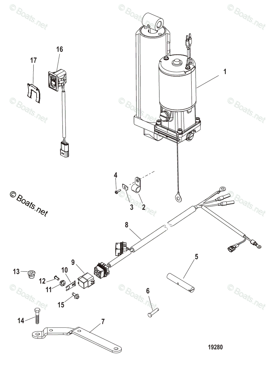 Mercury Rigging Parts & Accessories Trim - Tilt - Lift Systems and ...