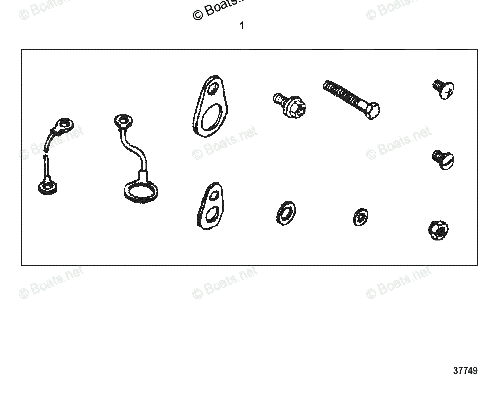 Mercruiser Sterndrive Outdrives OEM Parts Diagram for Continuity Kit ...