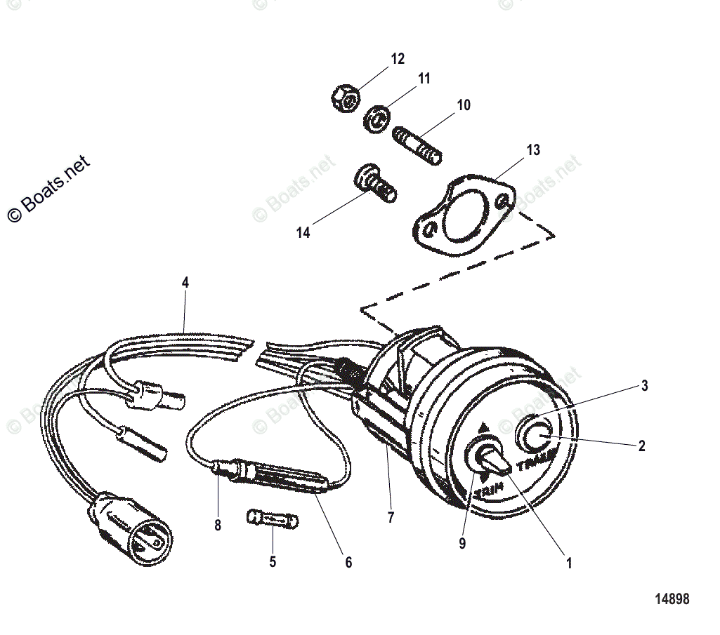 Mercruiser Rigging Parts & Accessories Electrical OEM Parts Diagram for ...