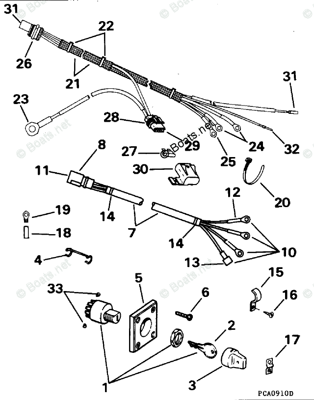 Johnson Rigging Parts & Accessories 1995 OEM Parts Diagram for Ignition ...