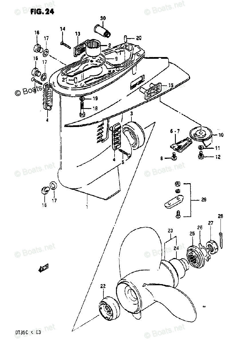 Suzuki Outboard 1989 OEM Parts Diagram for GEAR CASE | Boats.net Suzuki Outboard 1989 OEM Parts Diagram for GEAR CASE | Boats.net