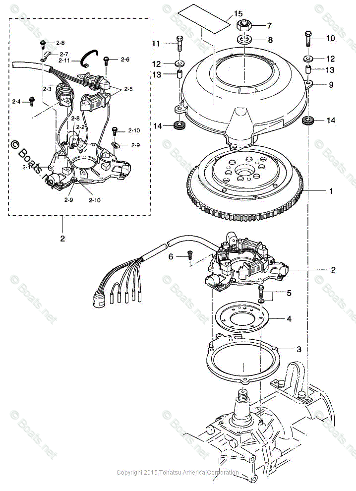 Tohatsu Outboard 1996 OEM Parts Diagram for MAGNETO | Boats.net
