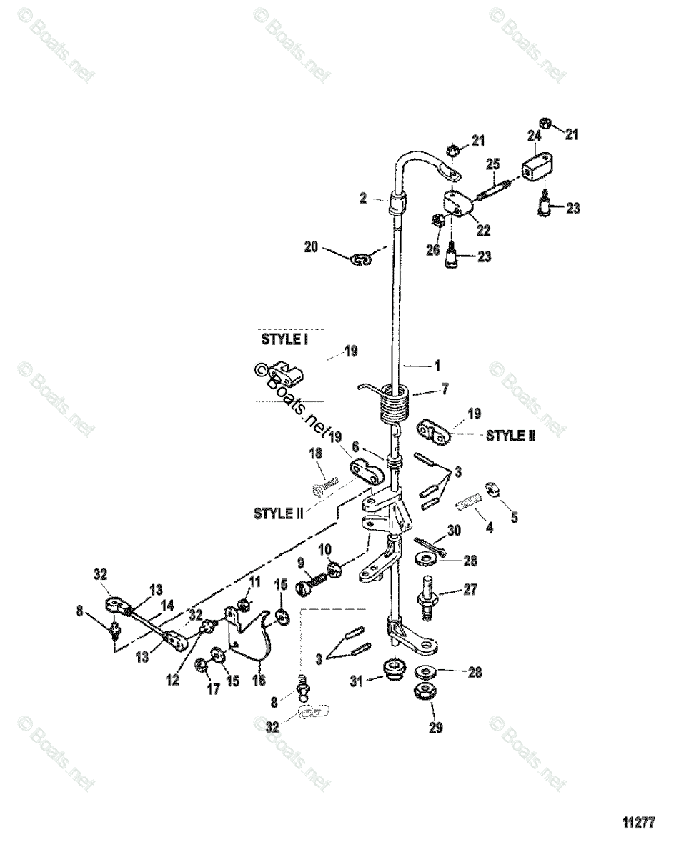 Mercury Sportjet Jet Drive 120HP OEM Parts Diagram for TOWERSHAFT AND ...