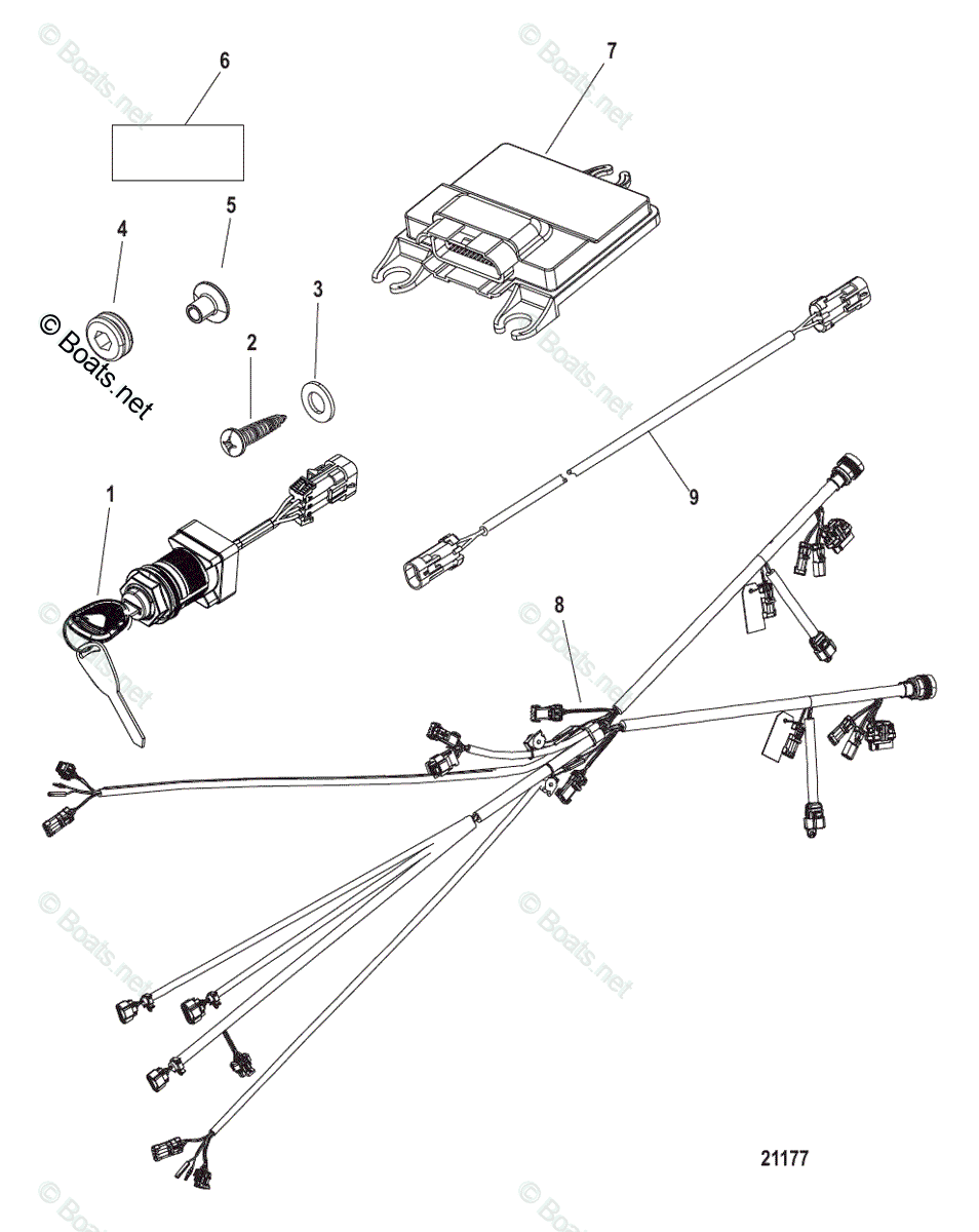 Mercury Rigging Parts And Accessories Smartcraft Oem Parts Diagram For Command Module Kit Console