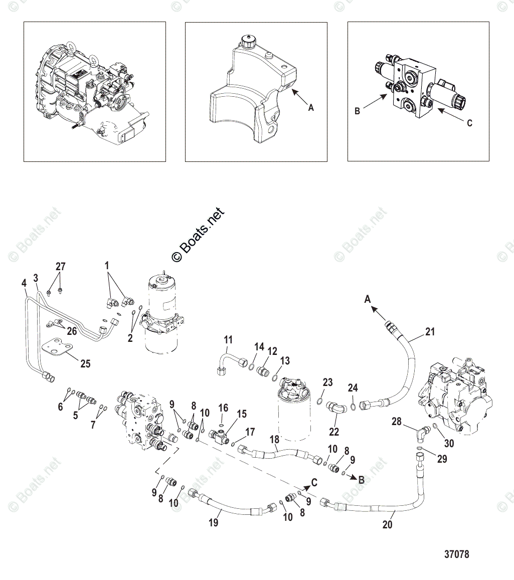 Mercruiser Zues Pod Drive Zeus 3000 0M957858 THRU 0M962470 OEM Parts ...