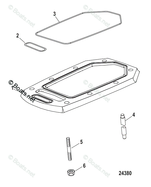 Mercruiser Sterndrive Transoms OEM Parts Diagram for Drive Spacer Kit ...