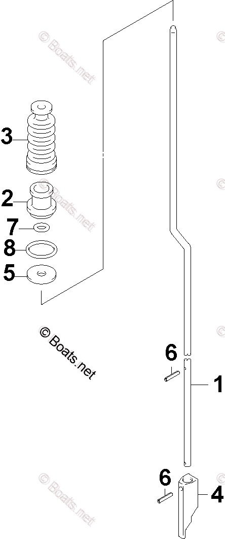 Johnson Outboard 2007 OEM Parts Diagram for SHIFT ROD | Boats.net