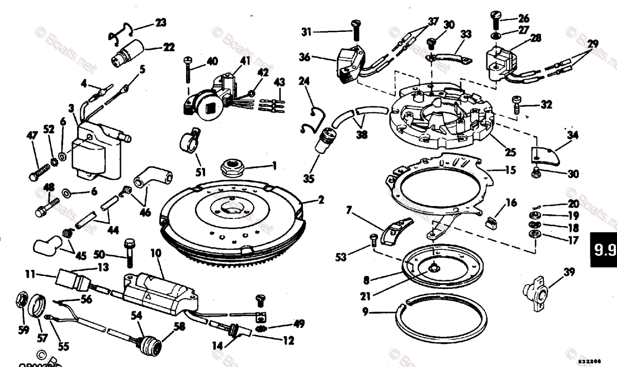 Evinrude Outboard 1983 OEM Parts Diagram for MAGNETO | Boats.net