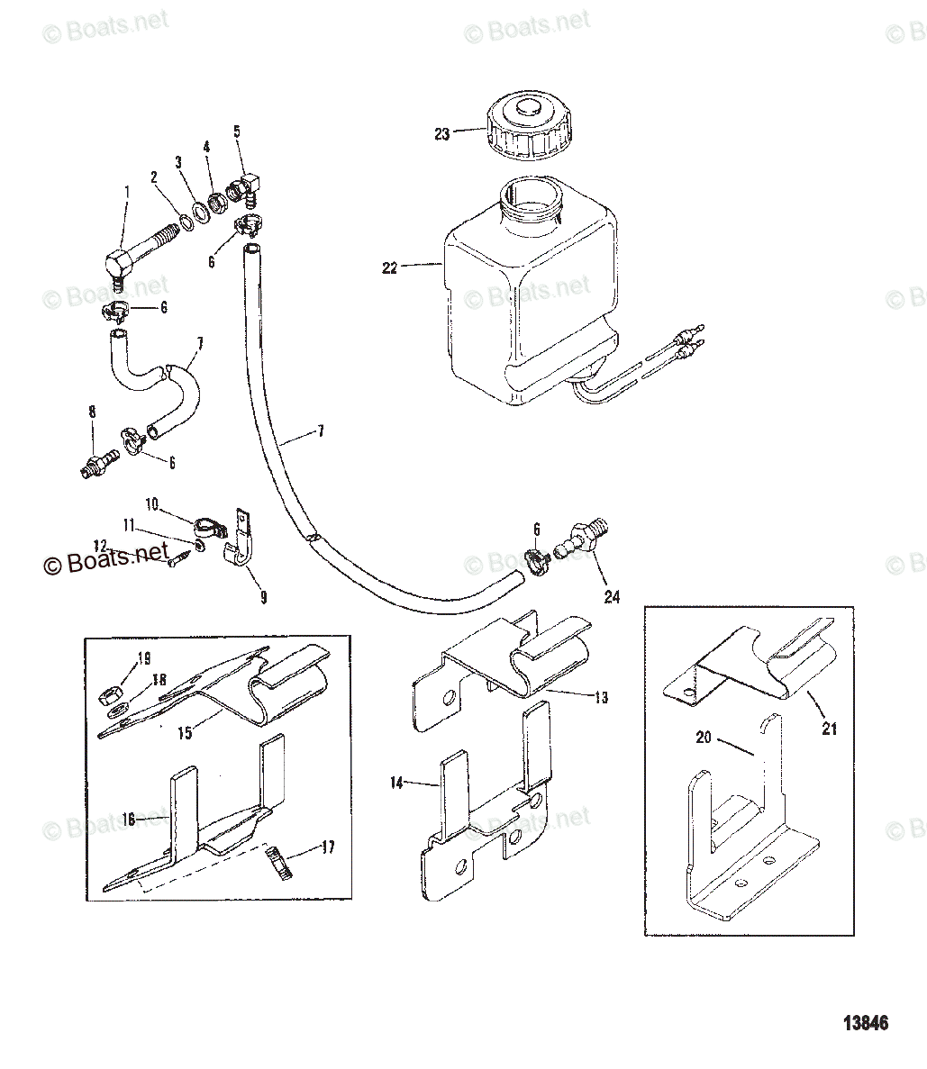 Mercruiser Sterndrive Outdrives OEM Parts Diagram for Oil Reservoir ...