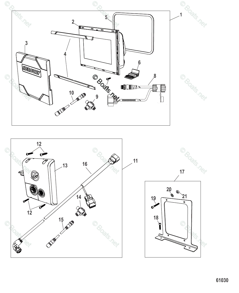 Mercury Rigging Parts & Accessories SmartCraft OEM Parts Diagram for ...
