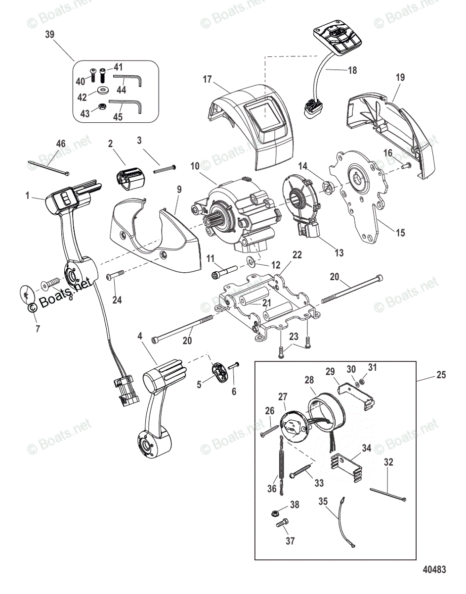 Mercury Rigging Parts & Accessories Remote Controls and Components OEM ...