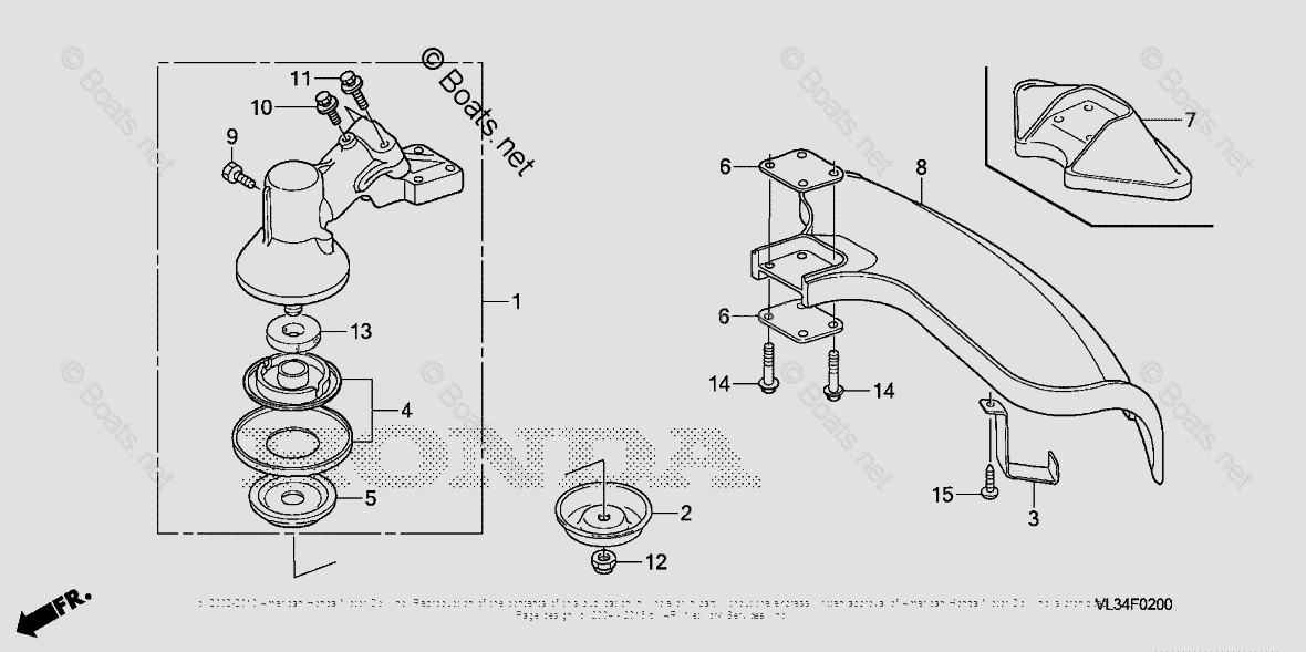 Honda Trimmer & Brush Cutters HHT35S UKAT VIN# HAHA-1000001 OEM Parts ...