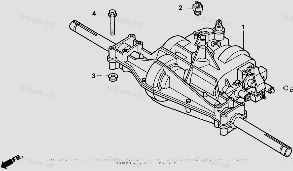 Honda Riding Lawn Mowers H1011 SA VIN# MZAW-6000001 OEM Parts Diagram ...