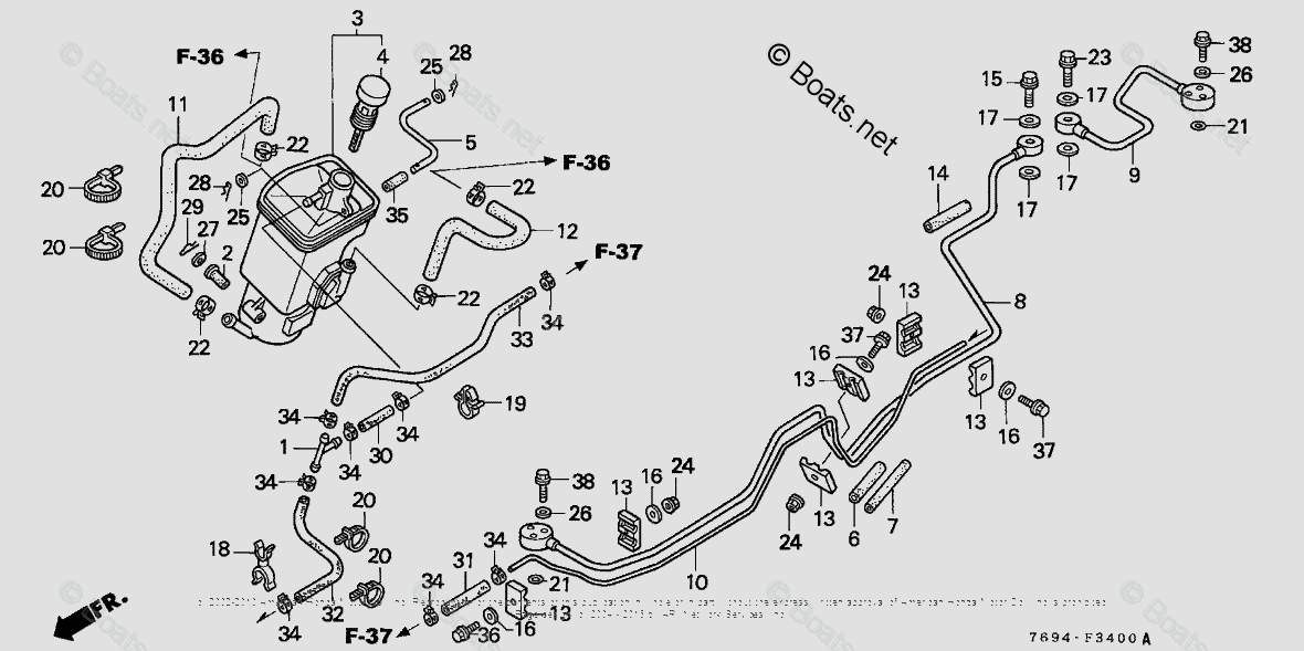 Honda Multi-Purpose Tractors H5518 NAC4-B VIN# TZAC-3600001 OEM Parts ...
