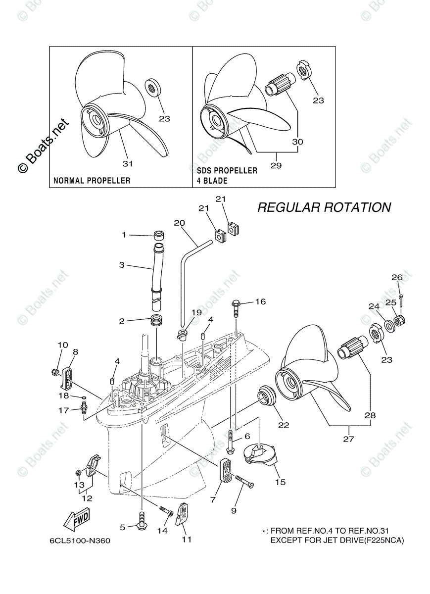 Yamaha Outboard 2015 OEM Parts Diagram for Lower Casing Drive 2 | Boats.net