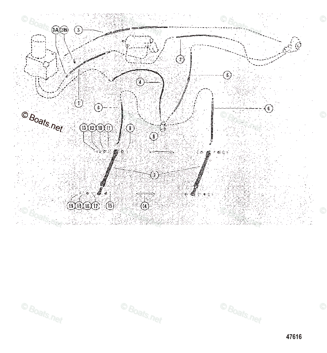 Mercruiser Sterndrive Outdrives OEM Parts Diagram for Trim Cylinders ...