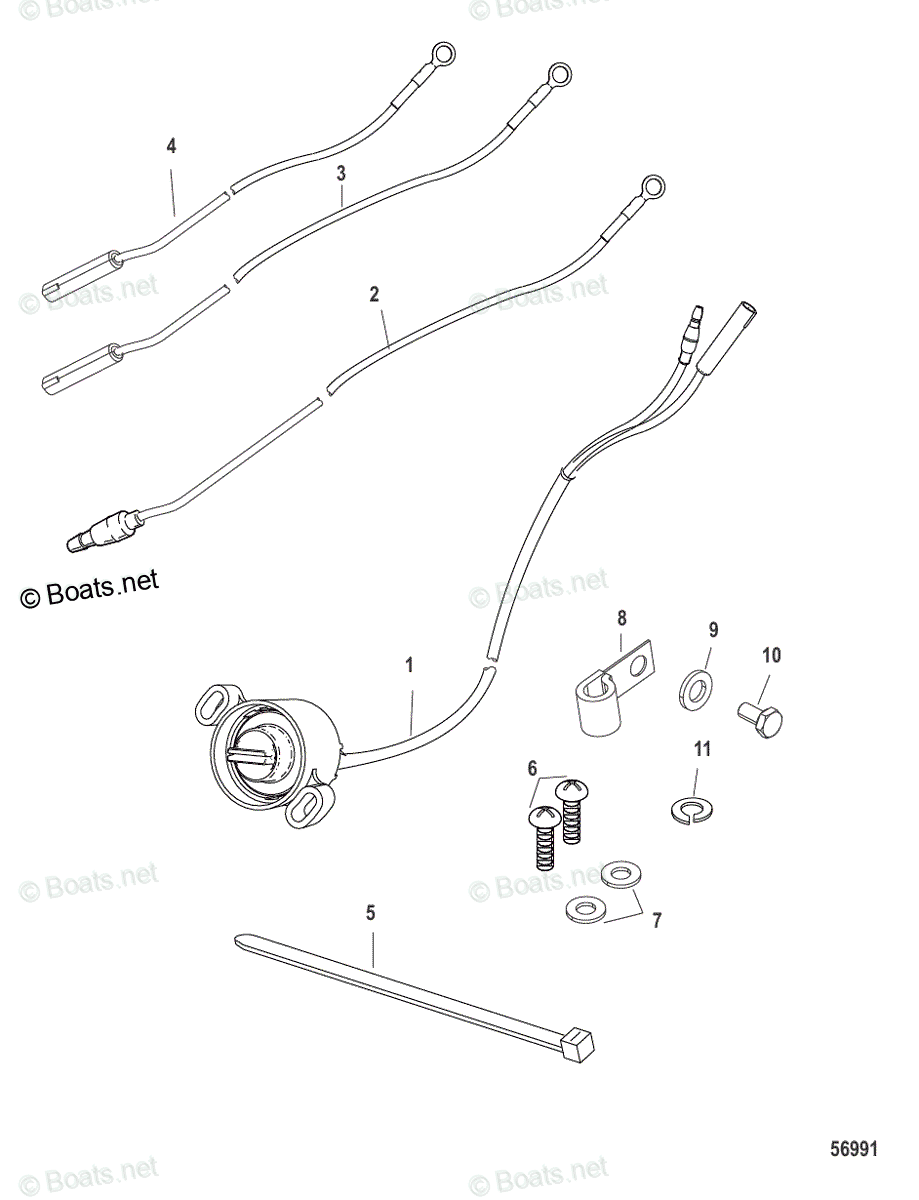 Mercury Rigging Parts & Accessories Analog Gauges OEM Parts Diagram for ...