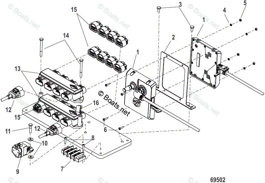 Mercury Rigging Parts & Accessories Joystick Piloting Systems OEM Parts ...