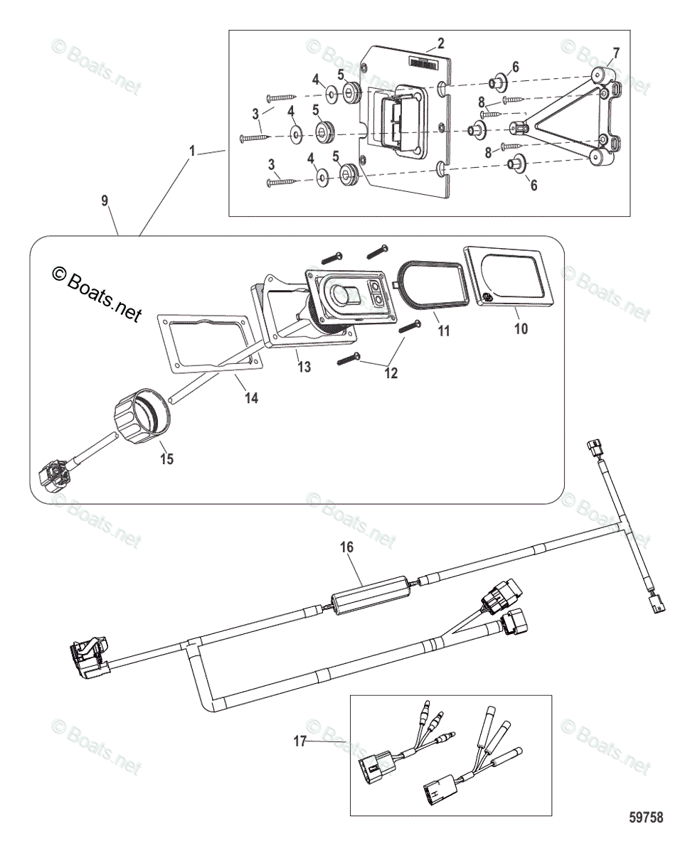 Force Rigging Parts & Accessories SmartCraft OEM Parts Diagram for ...