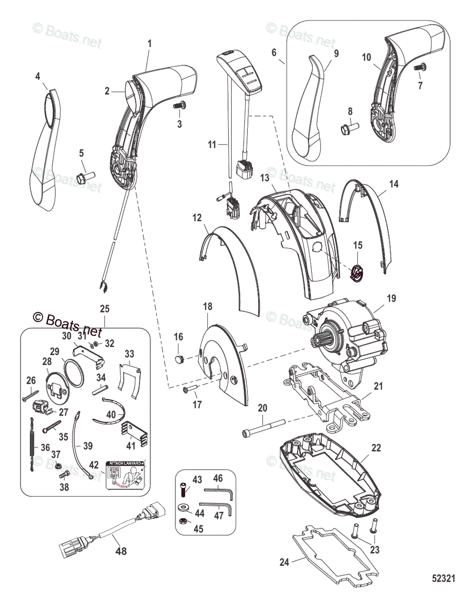 Mercury Rigging Parts & Accessories Remote Controls and Components OEM ...