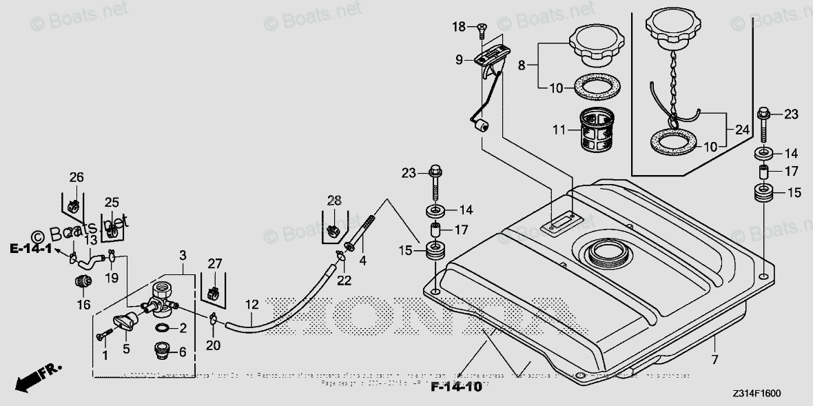 Honda Generators EG5000CL AT VIN# EBEC-1000001 OEM Parts Diagram for ...