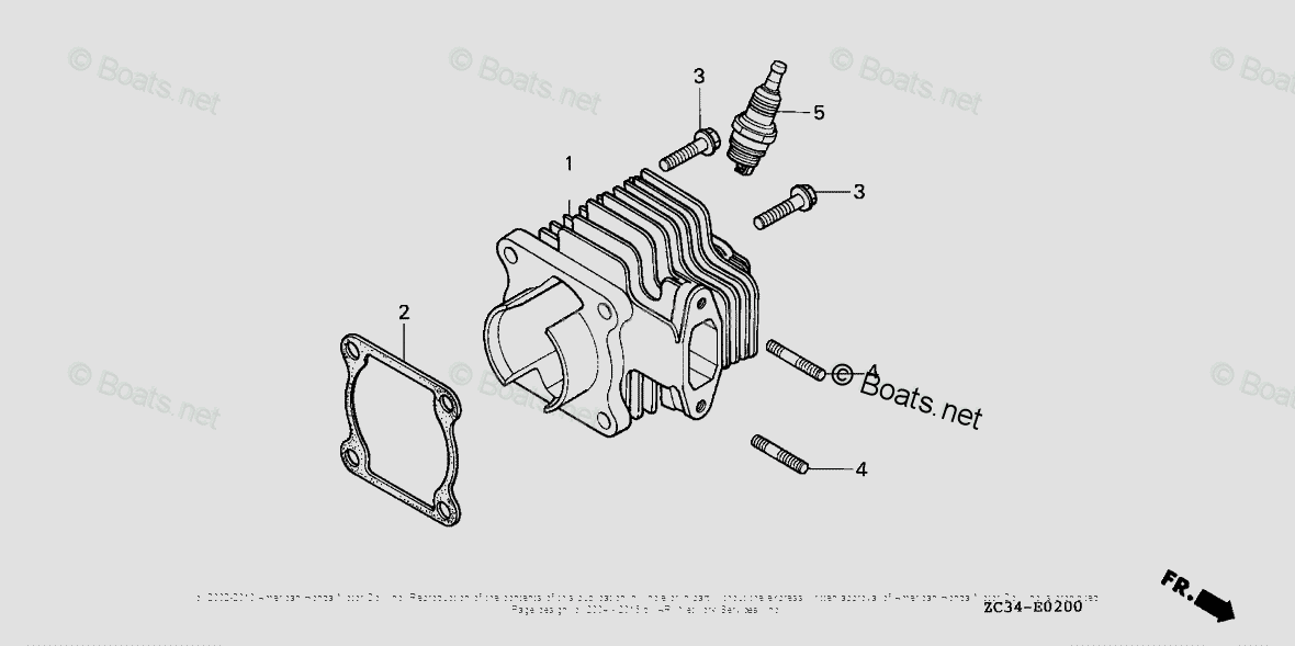 Honda Generators EX350 A VIN# ECC-1000001 TO ECC-1178332 OEM Parts ...