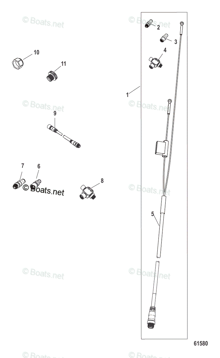 Mercury Rigging Parts & Accessories SmartCraft OEM Parts Diagram for ...