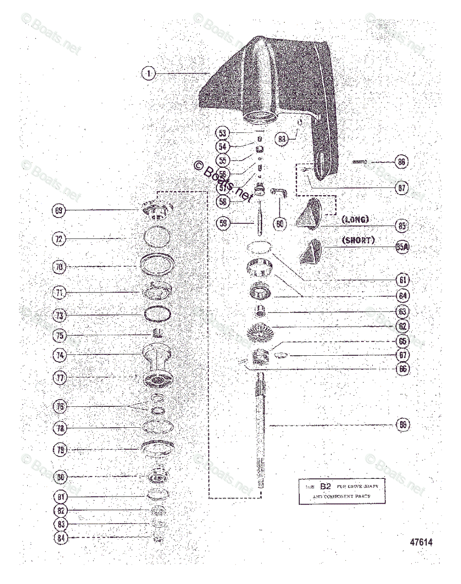 Mercruiser Sterndrive Outdrives OEM Parts Diagram for Gear Housing ...