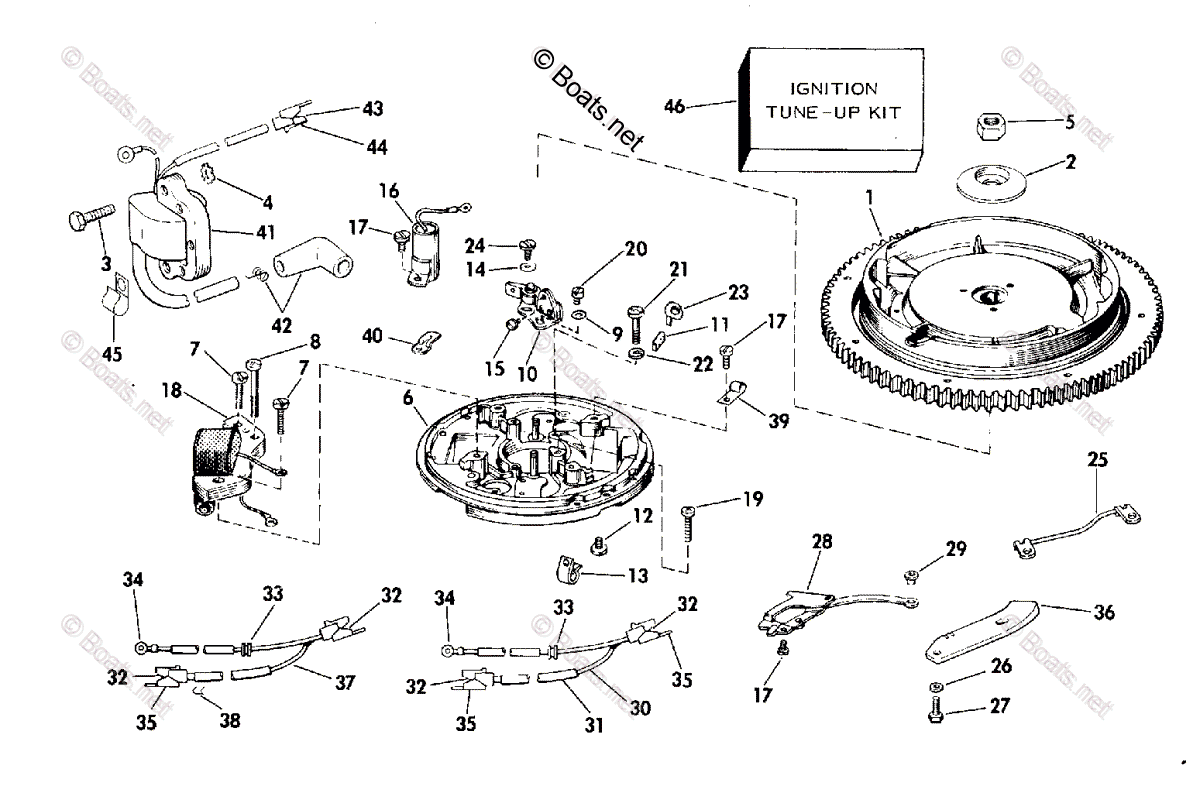 Johnson Outboard 1975 OEM Parts Diagram for MAGNETO | Boats.net