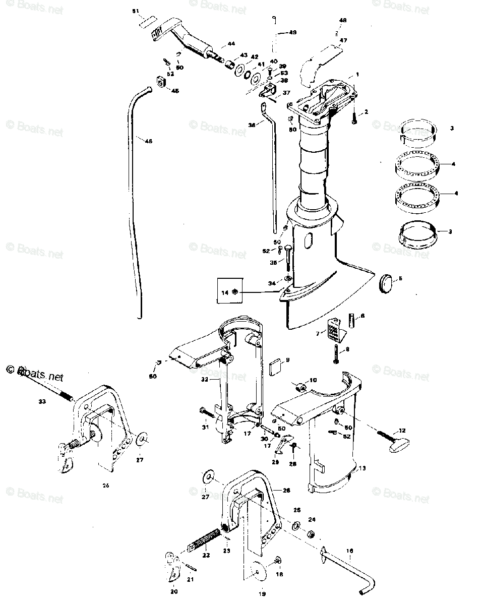 Chrysler Outboard 1981 OEM Parts Diagram for MOTOR LEG | Boats.net