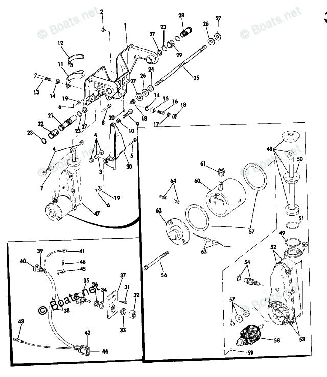 Johnson Rigging Parts & Accessories 1975 OEM Parts Diagram for POWER ...