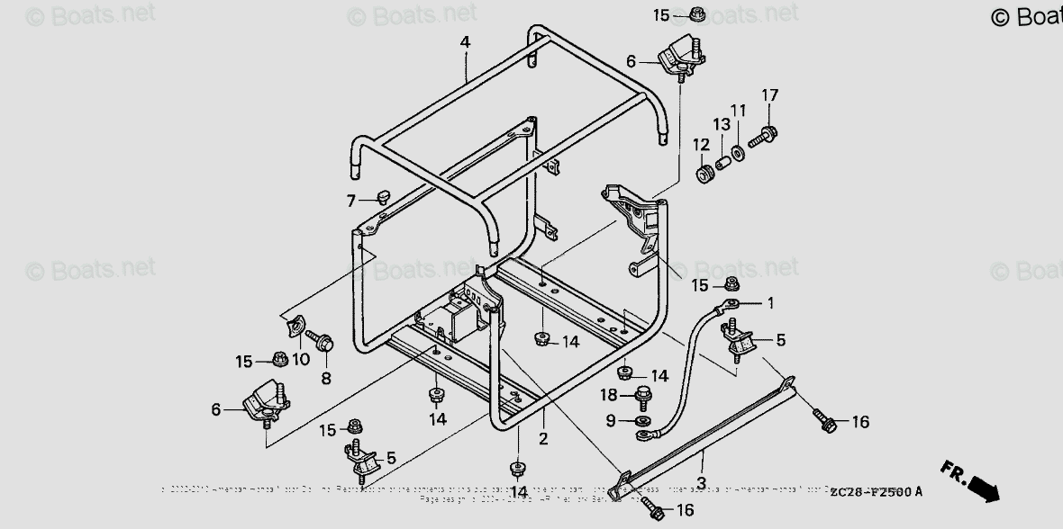 Honda Generators EW171 A VIN# EB1-1000001 TO EB1-1099999 OEM Parts ...