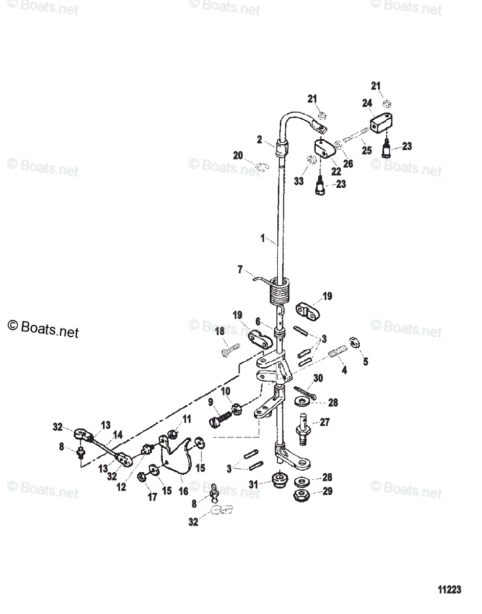 Mercury Sportjet Jet Drive 120HP OEM Parts Diagram for TOWERSHAFT AND ...