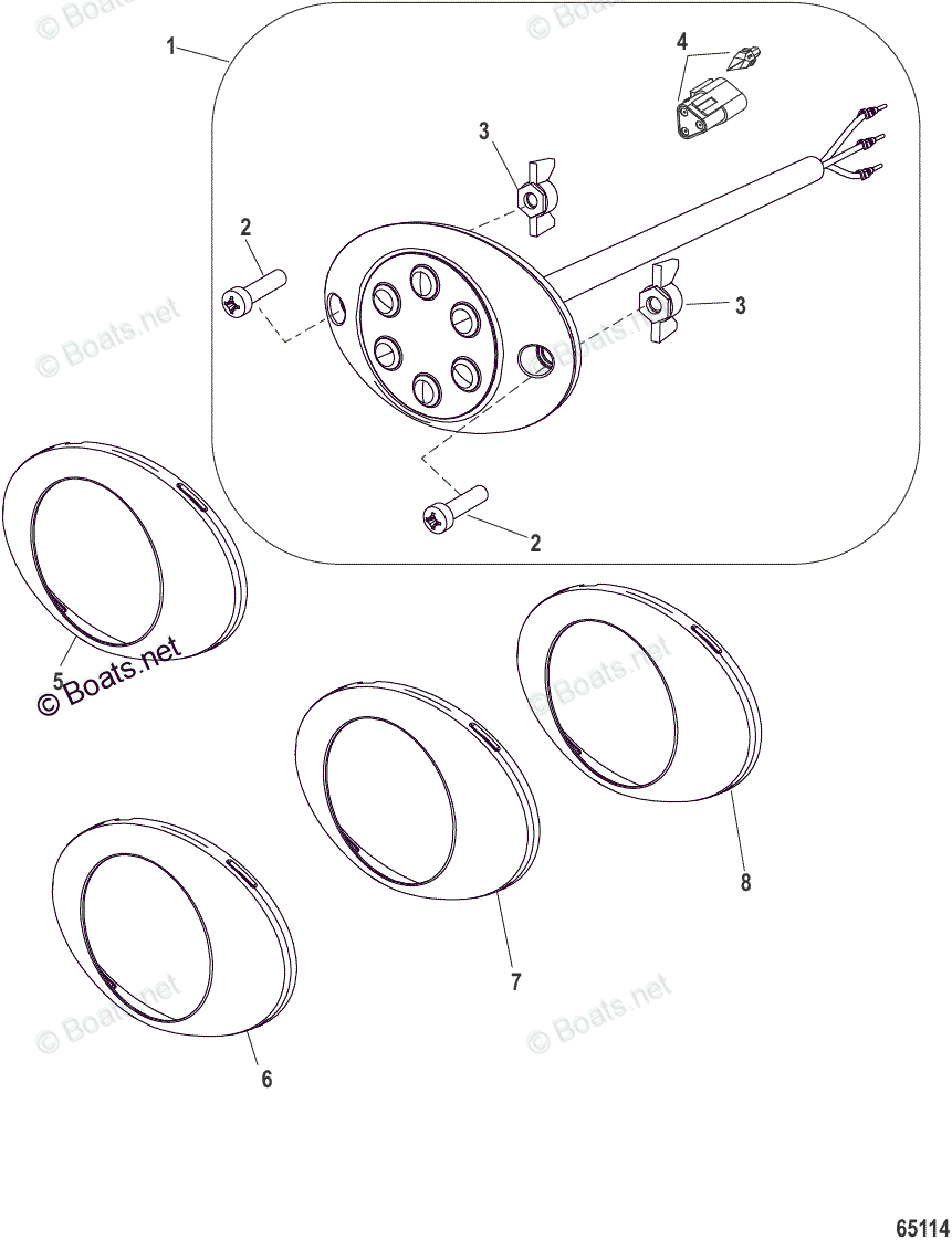 Force Rigging Parts & Accessories SmartCraft OEM Parts Diagram for ...